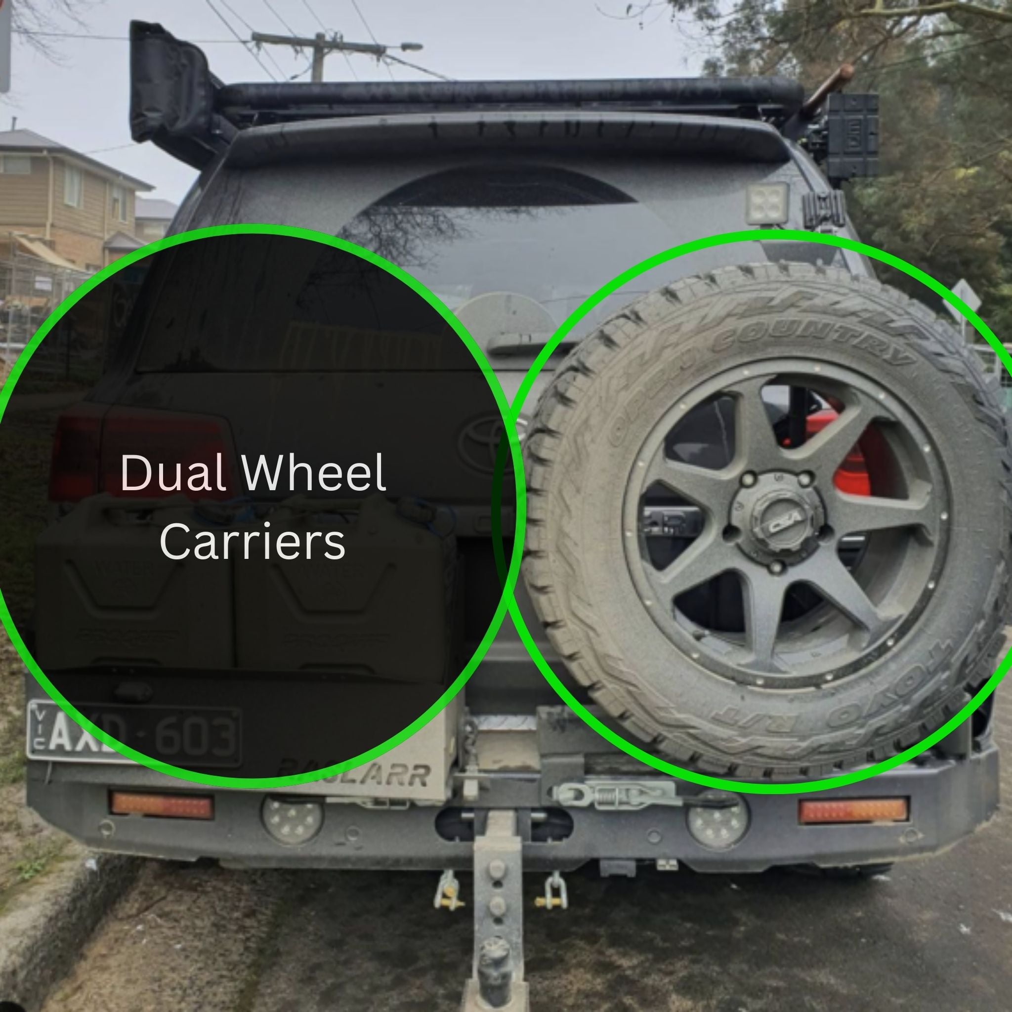 200 Series Toyota Landcruiser Dual Wheel Carriers | Raslarr