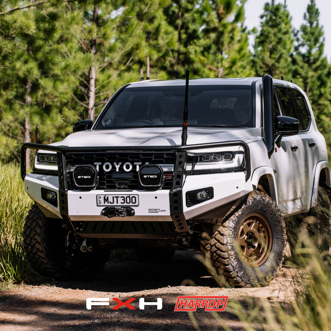 300 Series Toyota Landcruiser Hooped (Dallas) Bull Bar | Raslarr