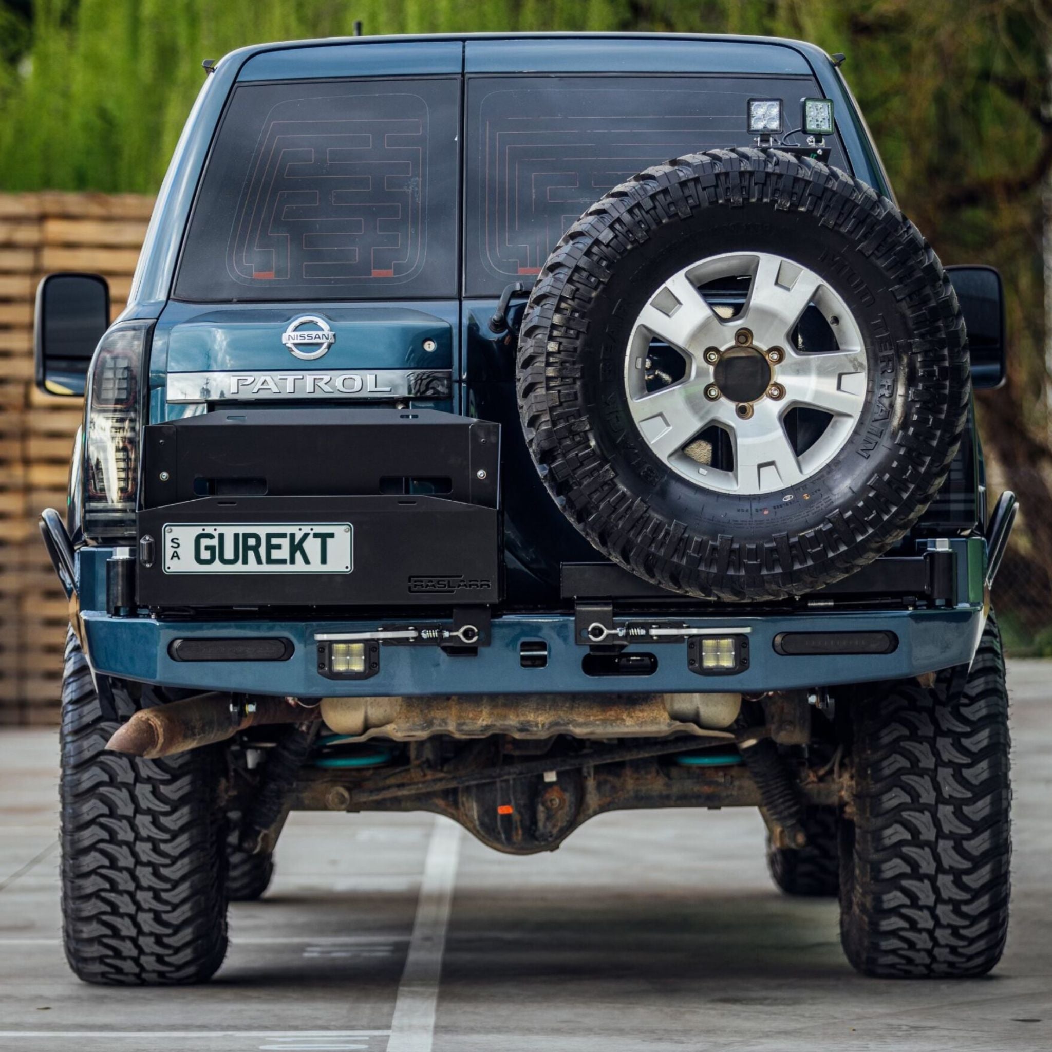GU Series 1-4 Nissan Patrol Rear Bar V2 Super High Clearance | Raslarr