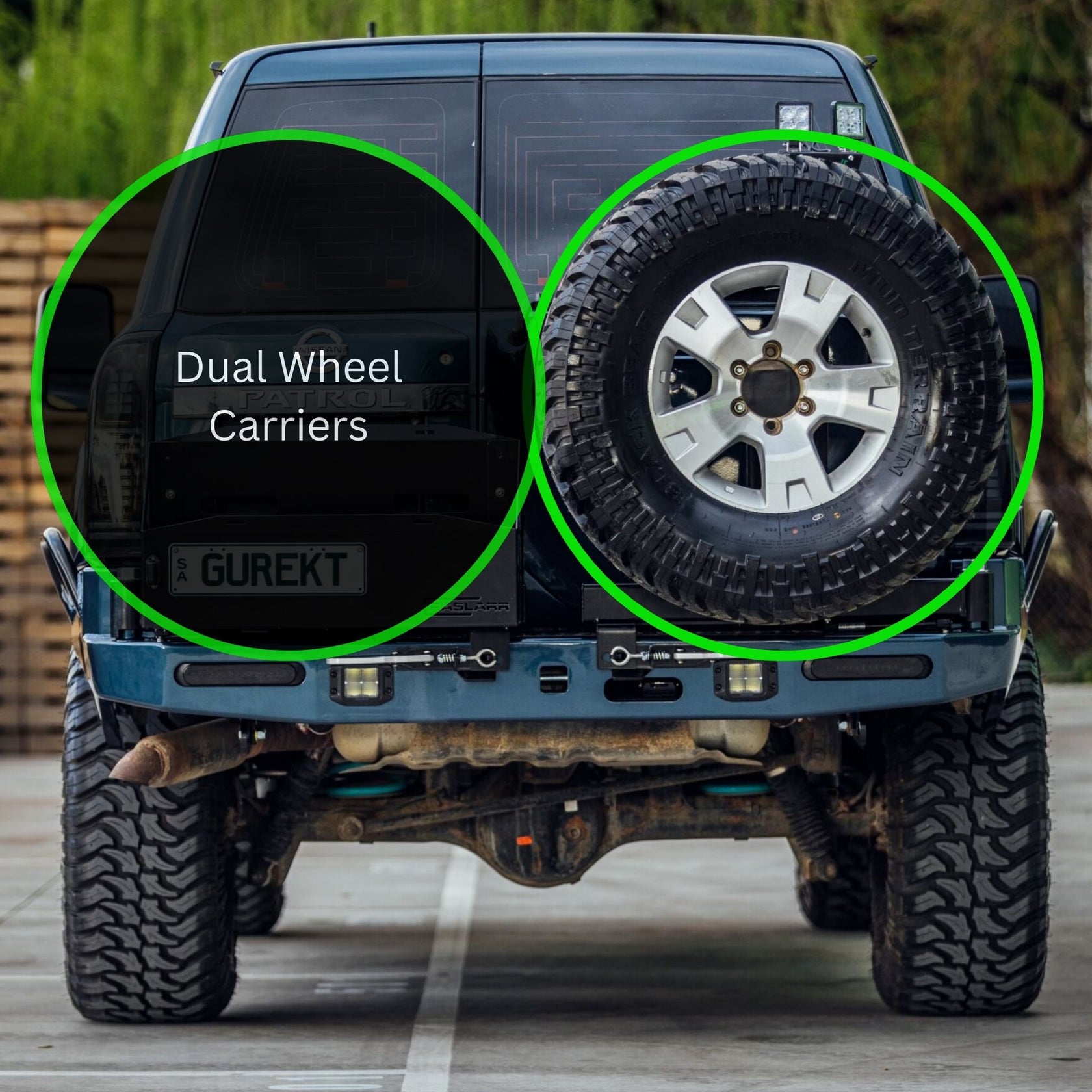 GU Nissan Patrol Dual Wheel Carriers | Raslarr