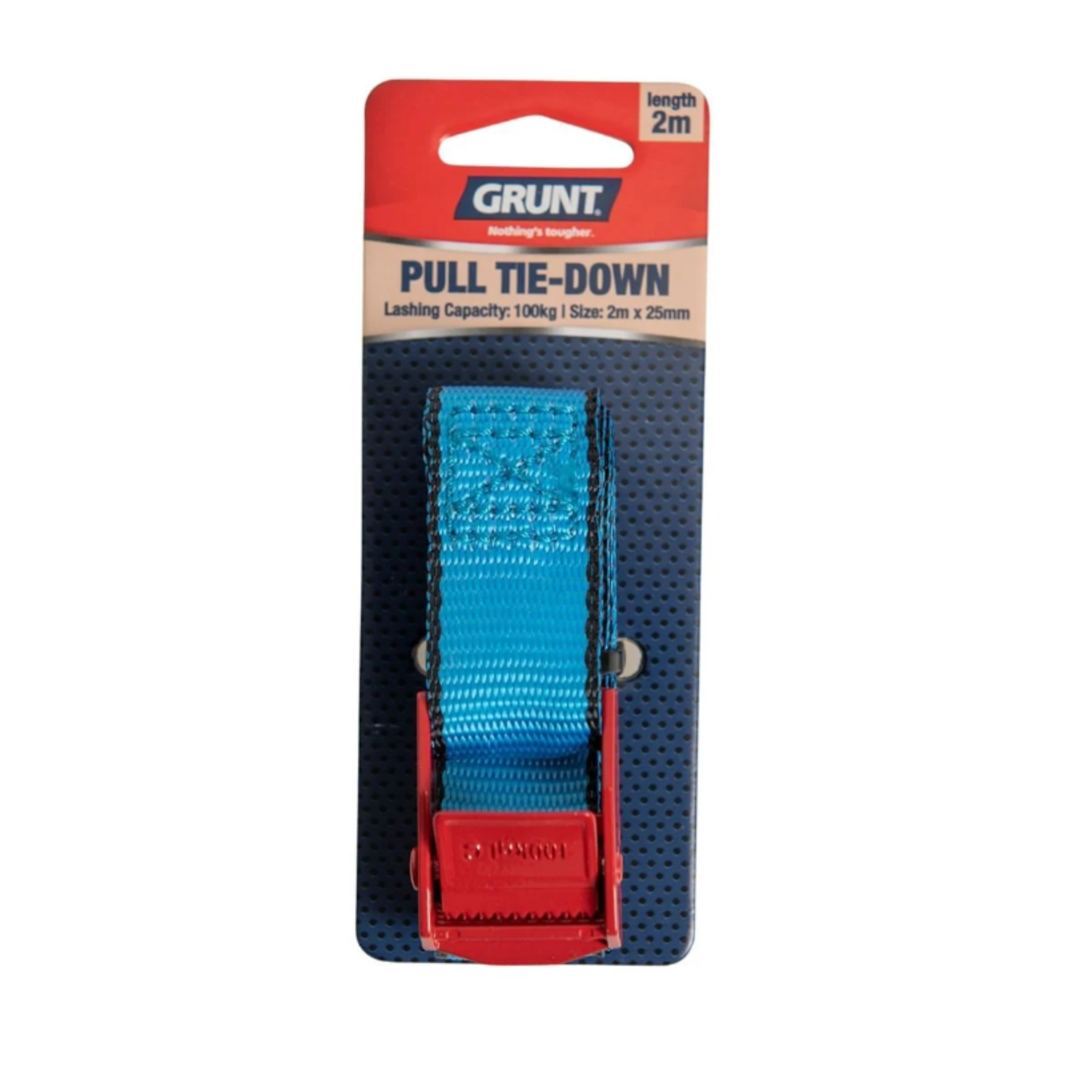 GRUNT 25mm x 2m Pull Tie Down Strap