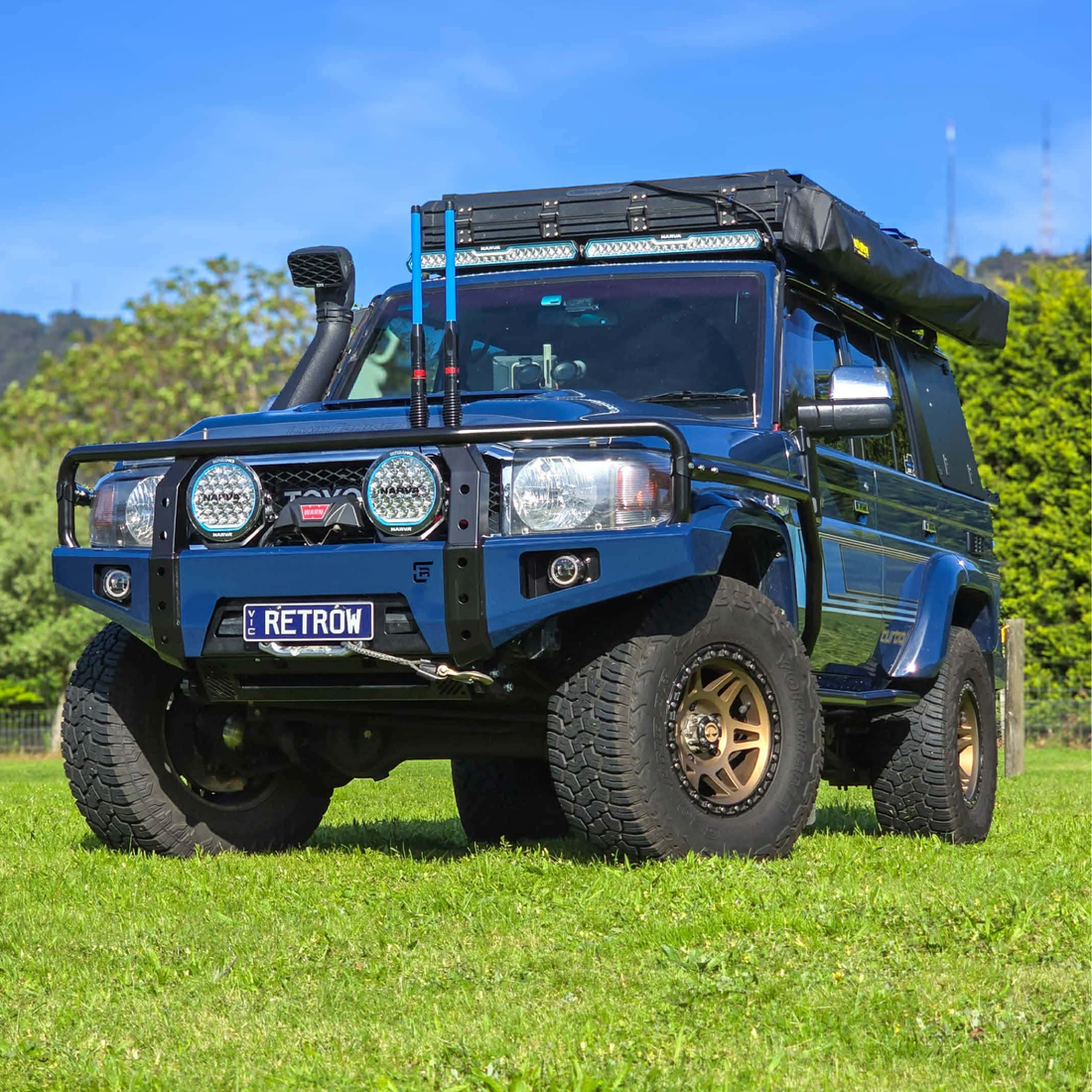 76 Series, 78 Series, 79 Series Single Cab Toyota Lancruiser Bull Bar