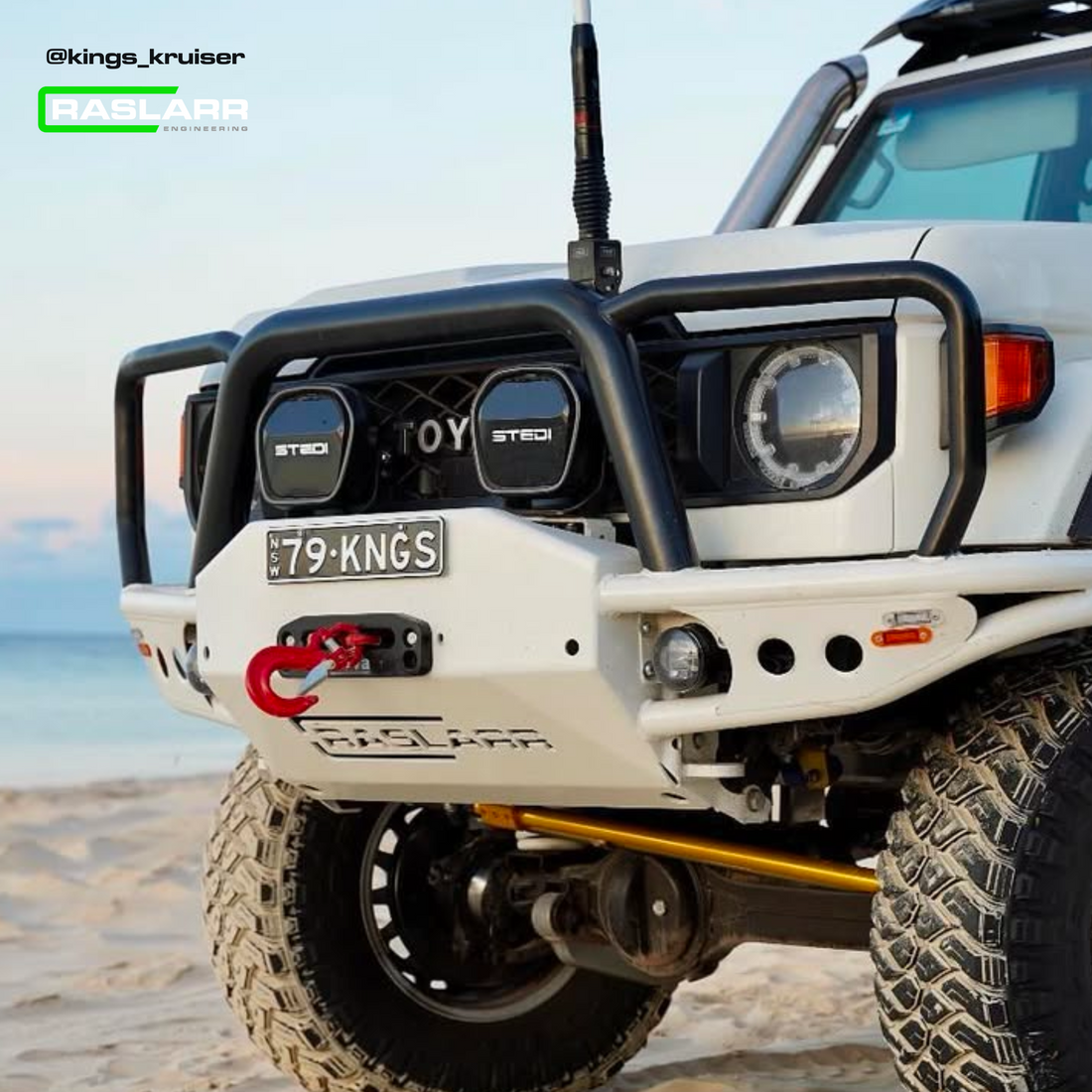 70 Series Facelift Landcruiser Azza Bull Bar 76 78 79 Series Facelift