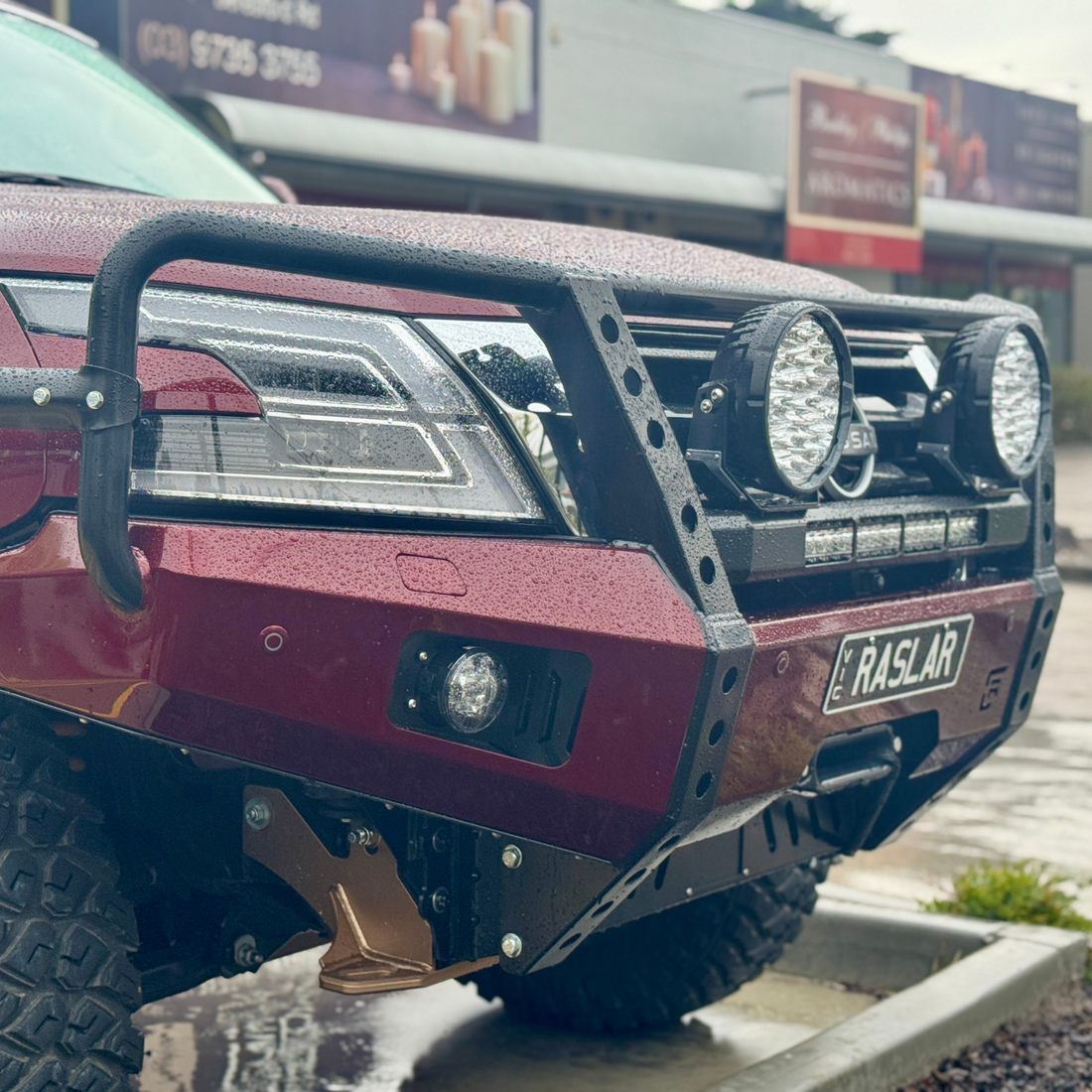 S5 Y62 Nissan Patrol Hooped (Dallas) Bull Bar | Raslarr Engineering