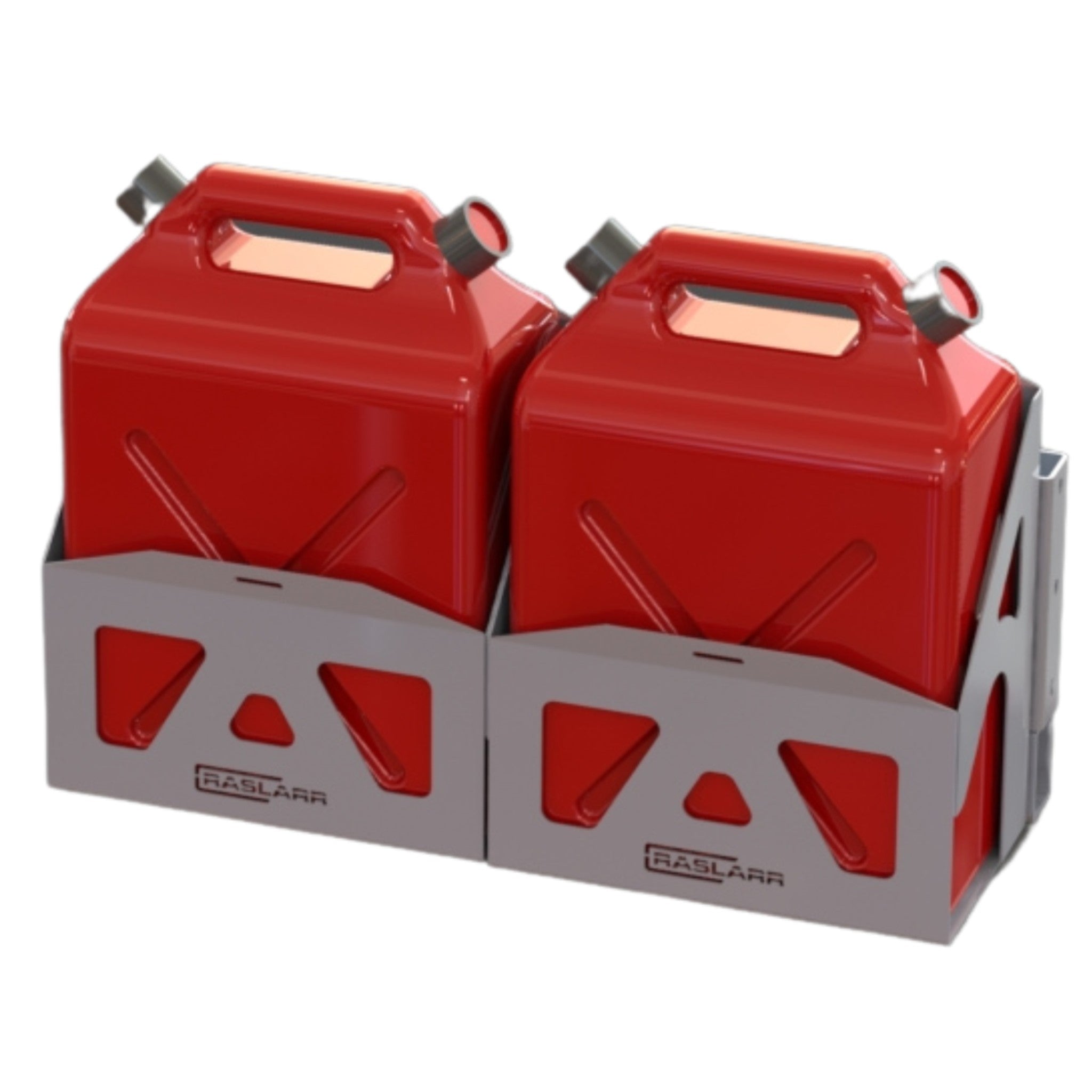 80 Series LHS Dual Jerry Can Holder to suit Rear Bar | Raslarr
