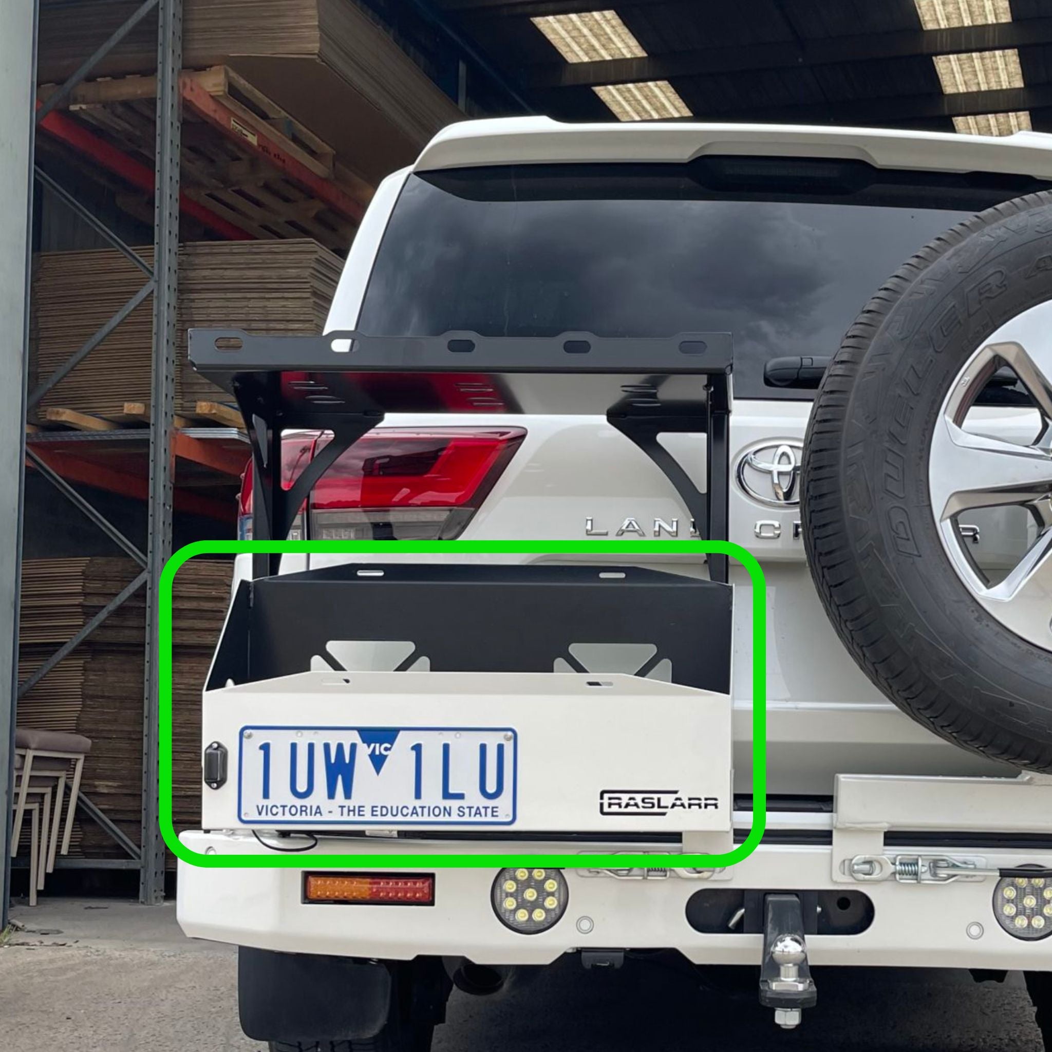 300 Series Rear Bar LHS Dual Jerry Can Holder | Raslarr