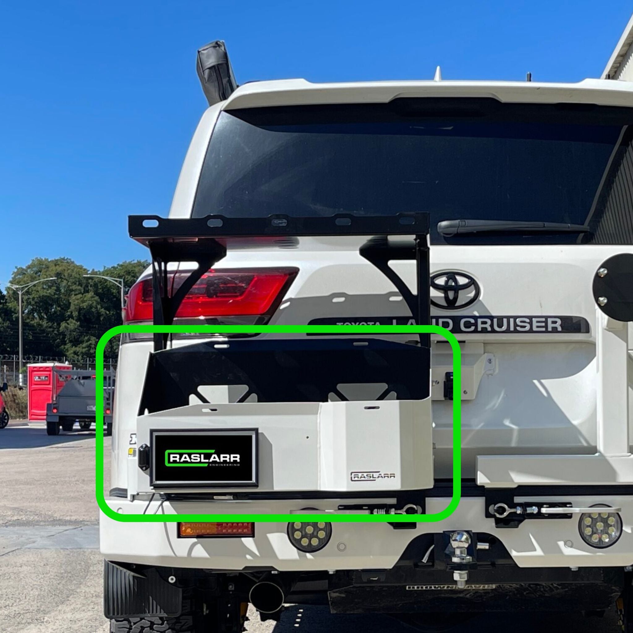300 Series Rear Bar LHS Dual Jerry / Gas Bottle Holder | Raslarr