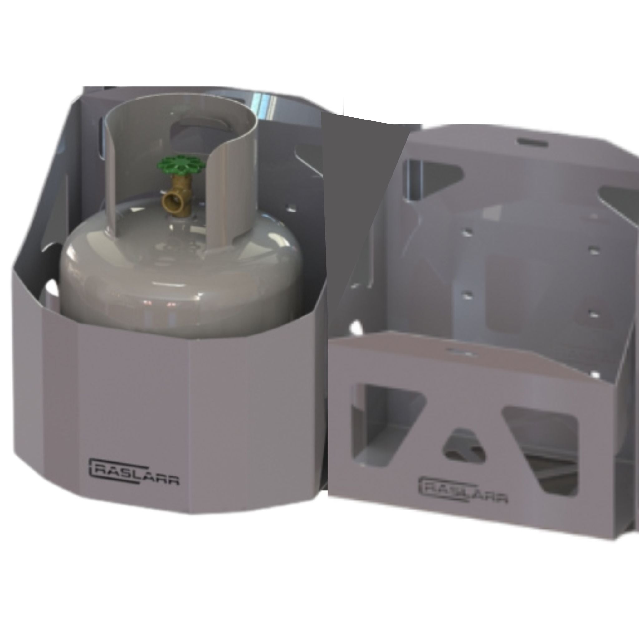 200 Series Landcruiser LHS Dual Jerry / Gas Bottle Holder | Raslarr