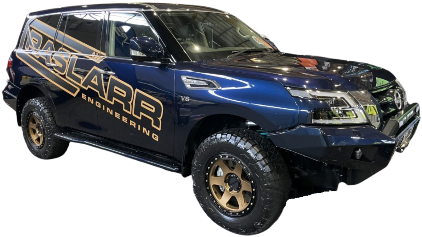 Nissan Patrol Series 5 Y62 V8 Bull Bars, Rear Bar Wheel Carriers, Rock