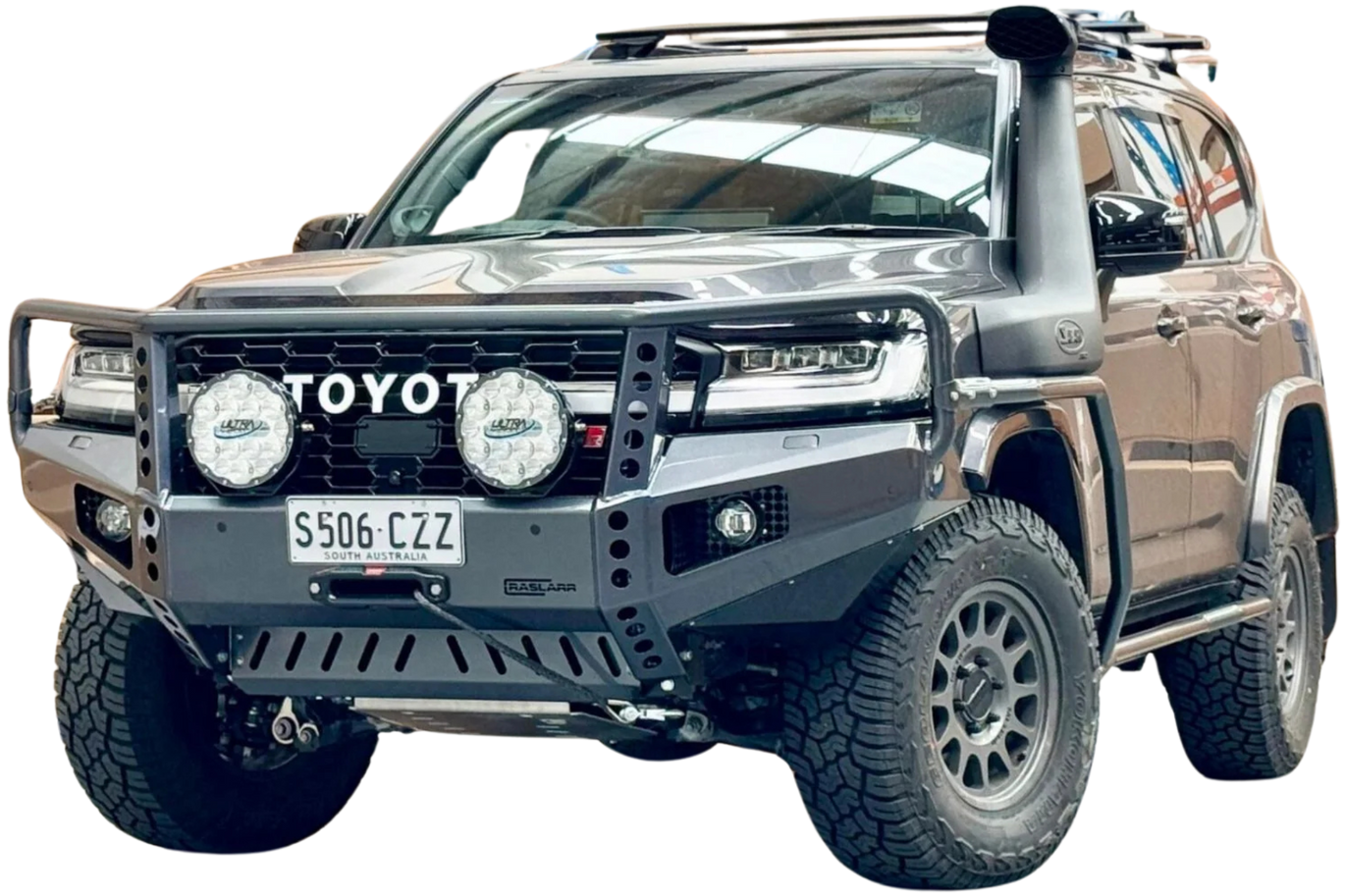 300 Series Toyota Landcruiser Bull Bar, Rear Bar & Wheel Carrier Bars